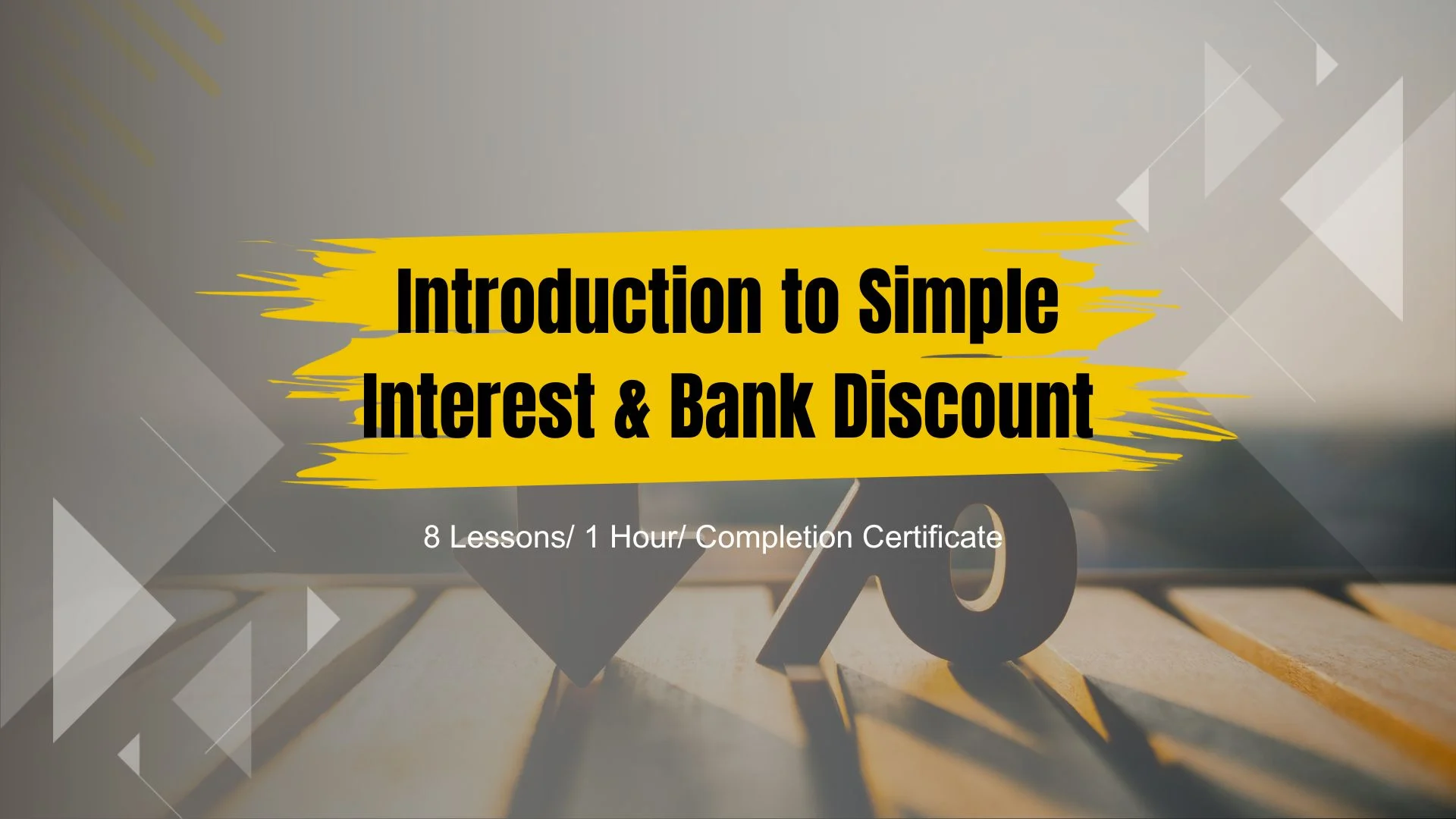 Introduction to Simple Interest & Bank Discount - GoEdu
